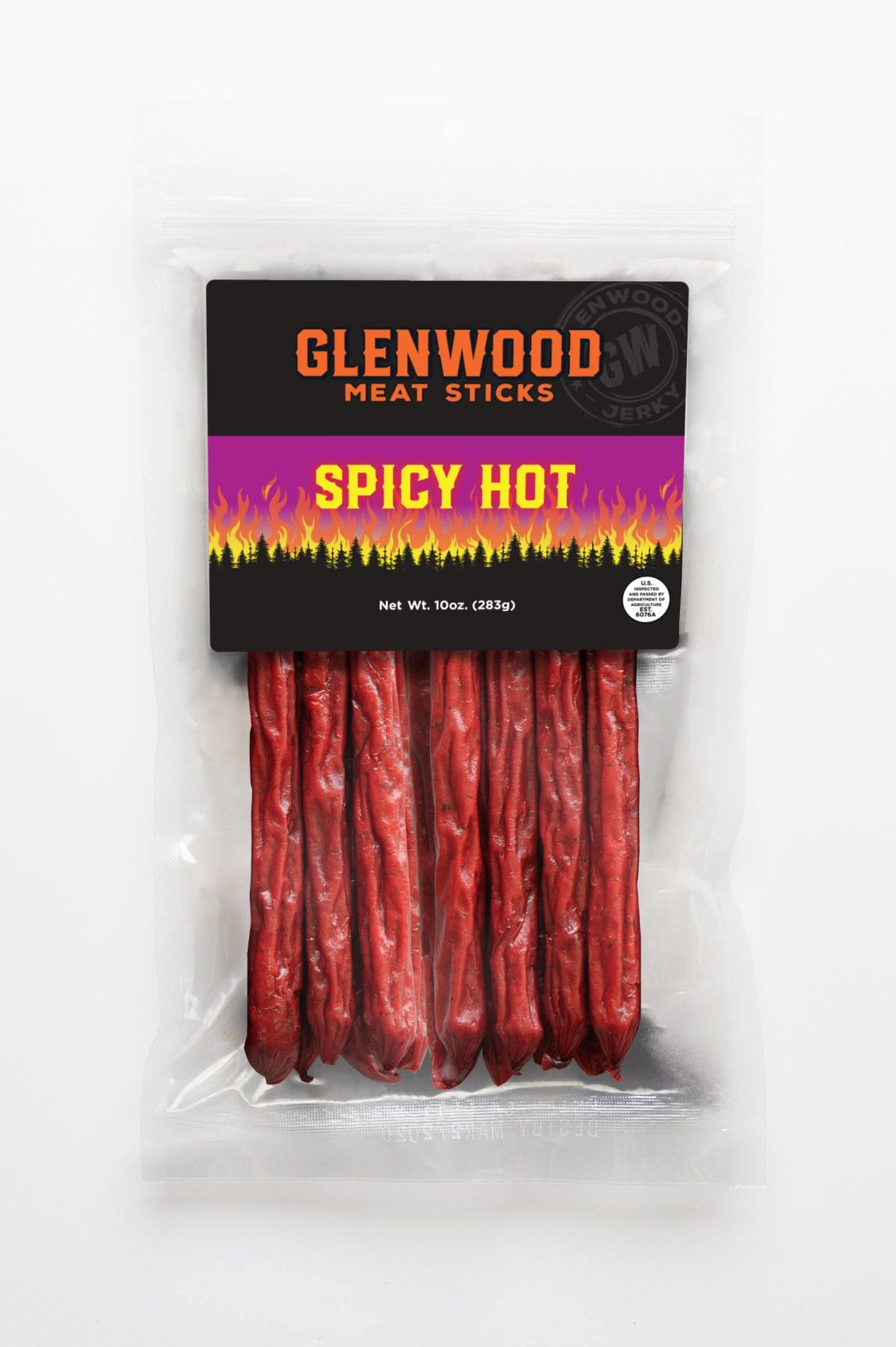 Spicy Hot Meat Sticks | Glenwood Snacks